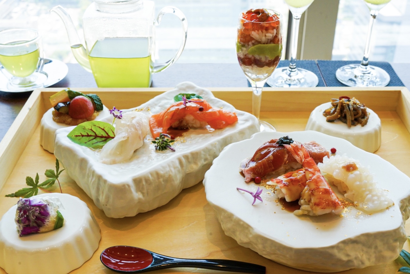 ヒルトン福岡シーホーク最上階！「寿司割烹ともづな」贅沢ランチ
